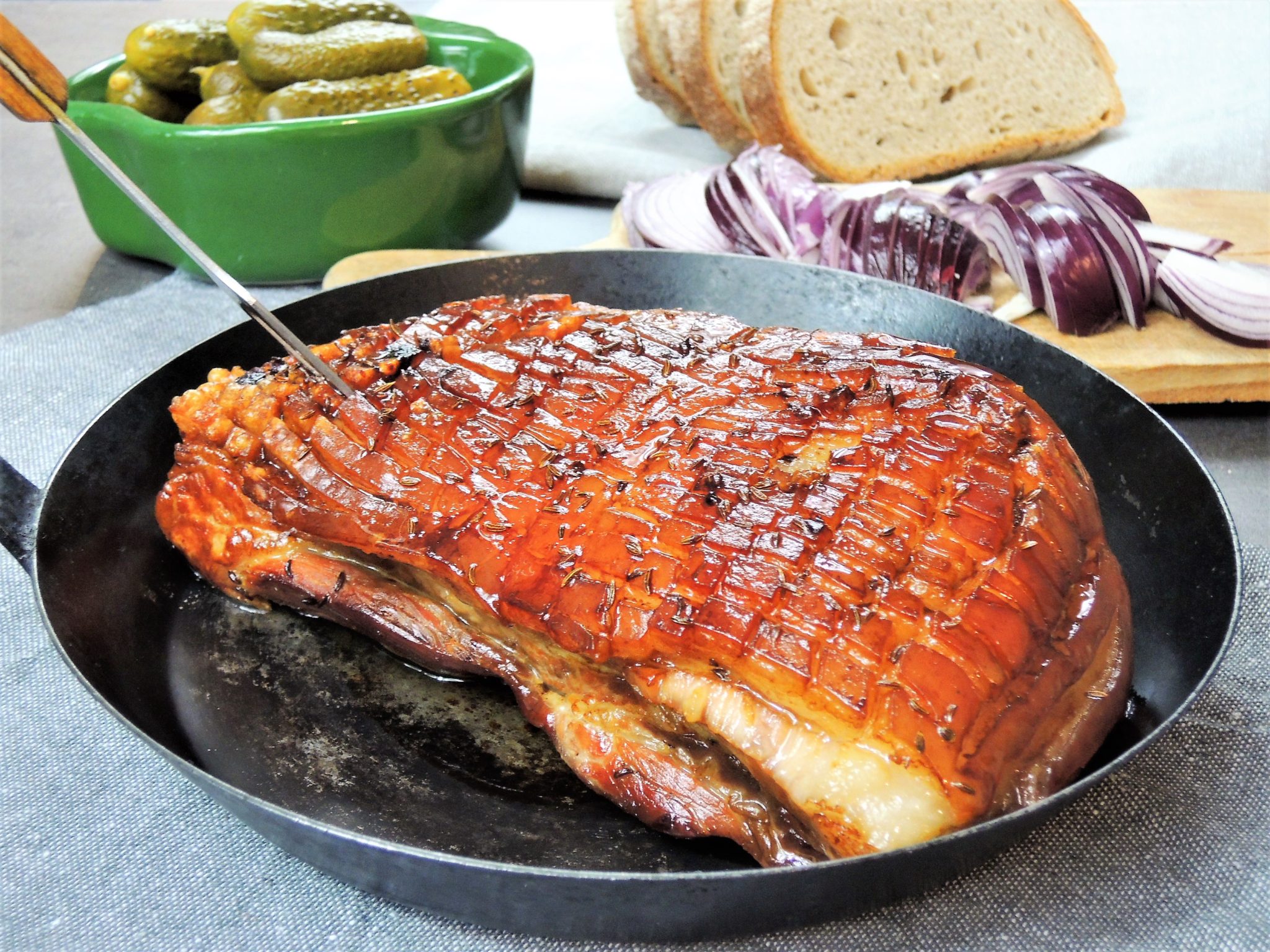 Pečený bůček – Snědeno.cz